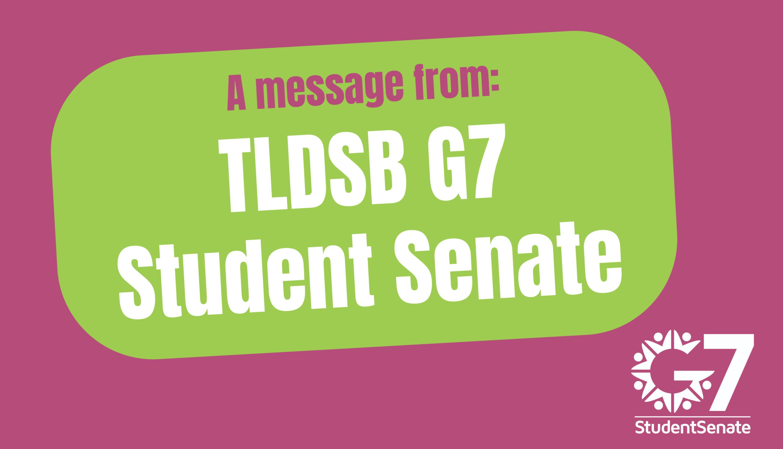 The TLDSB G7 Student Senate launches the #SustainableSeason campaign ...